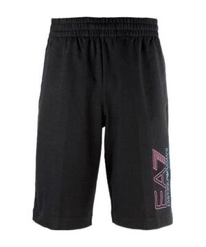 EA7 Logo Bermuda Shorts - Black