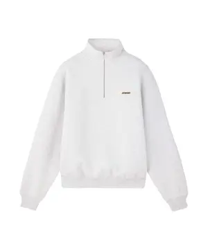 Jacquemus Zippered High-neck Sweatshirt - Grey
