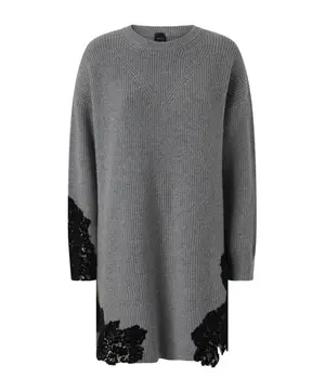 Pinko Valledaosta Lace Knit Mini Dress
