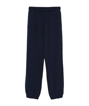 Pinko Logo-embroidered Cuffed Track Pants - Black