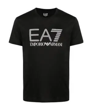 EA7 Logo-print T-shirt - Black
