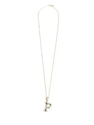 Chloé Letter "p" Pendant Necklace - Gold