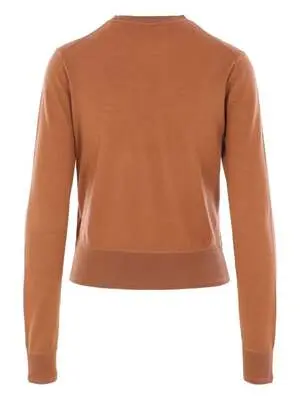 Chloé Ribbed Wool Crew Neck Sweater