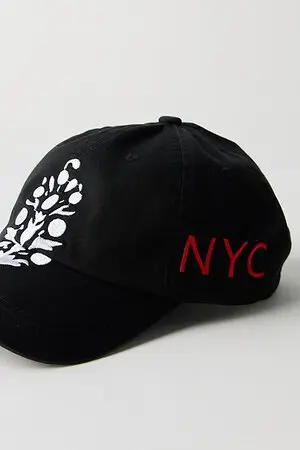 Free People Embroidered Baseball Cap
