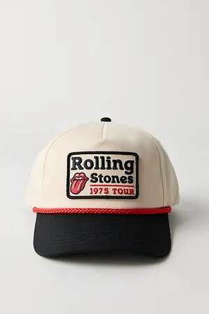 American Needle Rolling Stones Roscoe Cap - Ivory/black