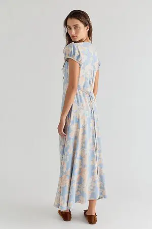 Free People Need Me Midi Dress - Raindrop Combo