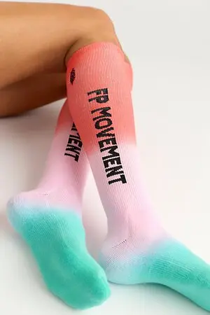 Free People Ombre Knee-high Run Socks - Multicolor