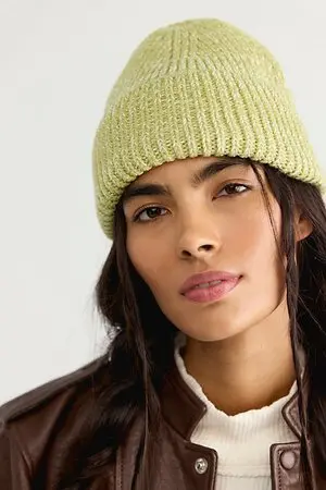 Free People FREE PEOPLE So Marled Cotton Beanie Kiwi