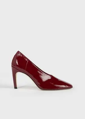TOTEME Slip Naplack Pumps - Cherry