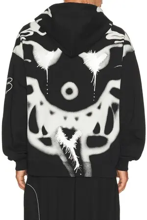 Y3 Gfx Ft Zip Hoodie - Black