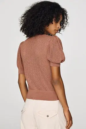 Anthropologie Sheer Potelle Cardigan - Camel