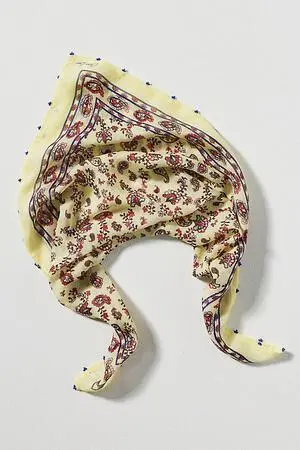 Chan Luu Paisley Beaded Bandana - Cloud Cream