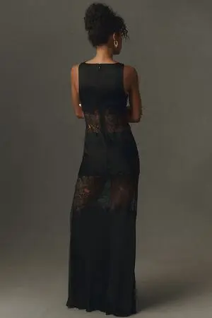 Shona Joy Jamila Lace Panel Maxi Dress