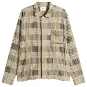 Folk Patch Shirt - Sage Multicheck