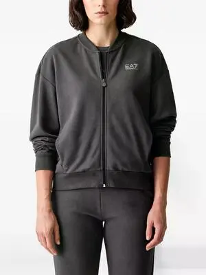 EA7 Emporio Logo Print Zip-up Sweatshirt