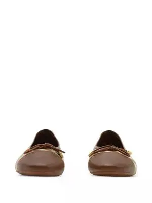 Burberry Checked Canvas Highgate Ballerinas - Neutrals