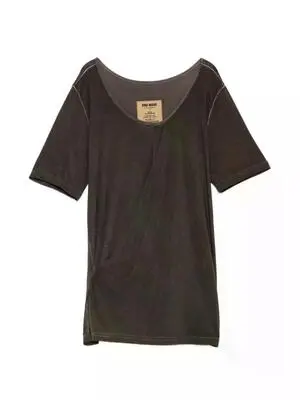 UMA WANG Twist Detail T-shirt - Brown