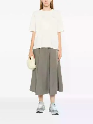 AGNES B. Logo-embroidered T-shirt