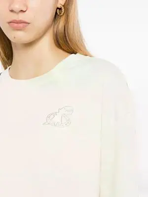 AGNES B. Logo-embroidered T-shirt