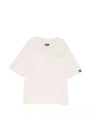 AGNES B. Embroidered Logo T-shirt - Neutrals