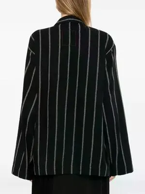 UMA WANG Vertical Stripe Wrap Blazer