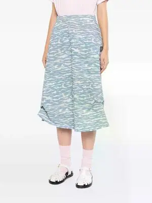 AGNES B. Printed Midi Skirt