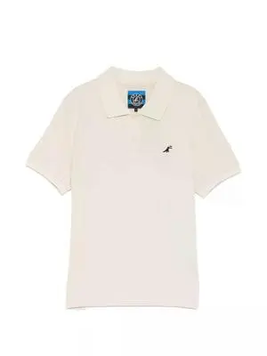 AGNES B. Graphic Print Polo Shirt - White