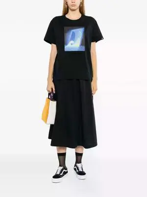 AGNES B. Graphic-print T-shirt - Black