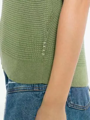 JW Anderson Short Sleeve Knit Polo - Green