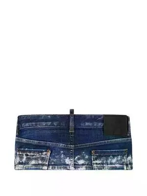 Dsquared2 Distressed Denim Skirt
