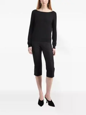 Nina Ricci Open Back Bow Detail Sweater