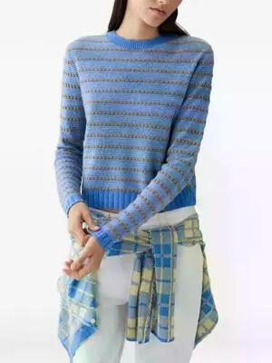 Guest In Residence Pebble Striped Cashmere Sweater