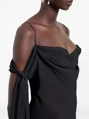 Nina Ricci Silk Ruffled Maxi Dress