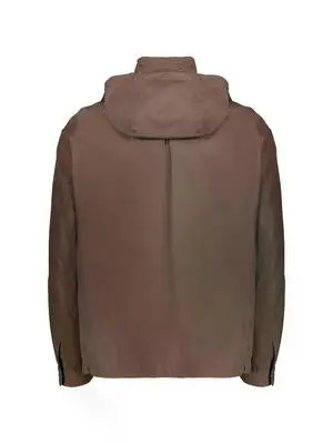 MOORER Hooded Press-stud Jacket