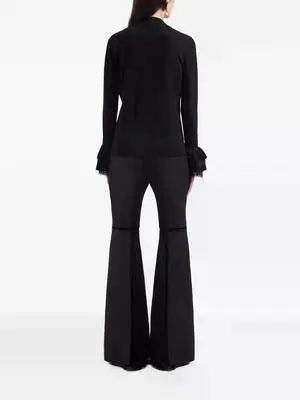 Nina Ricci Jacquard Tailoring Flared Trousers