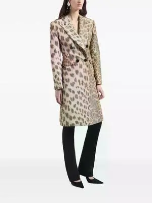 Nina Ricci Leopard-print Double-breasted Coat