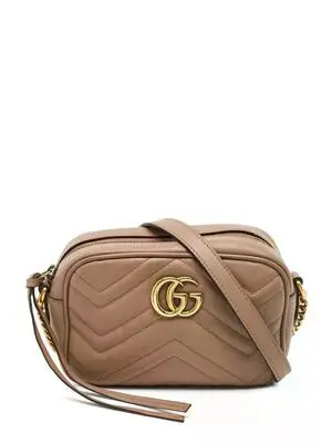 Gucci Gg Marmont Matelassé Camera Bag - Neutrals