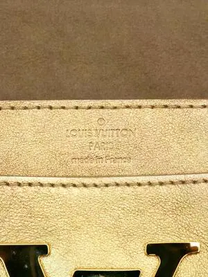 LOUIS VUITTON Metallic Calfskin Louise Clutch Bag