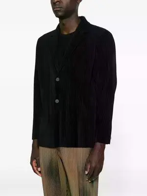 Issey Miyake Pleated Notch-lapel Blazer