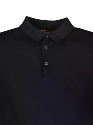 MOORER Franco Short-sleeve Polo Shirt - Black