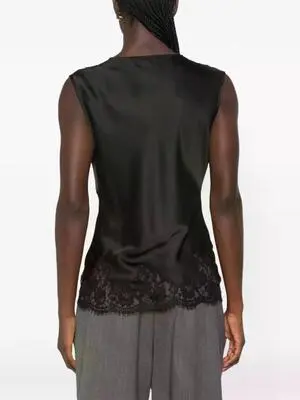 ERMANNO FIRENZE Lace-trim Sleeveless Top