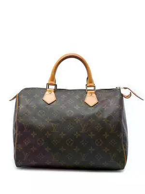 LOUIS VUITTON 1998 Monogram Speedy 30 Boston Bag - Brown