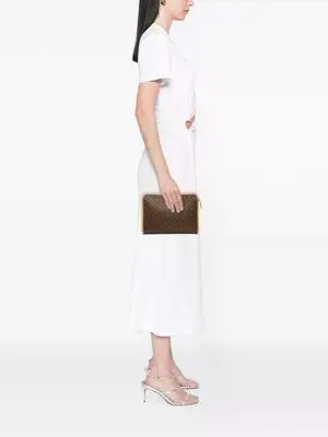 Celine Macadam Coated Canvas Clutch Bag