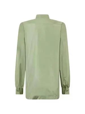 Alberta Ferretti Long-sleeved Shirt With Bow Detail - Green