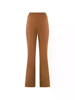Alberta Ferretti Ribbed-waistband Trousers