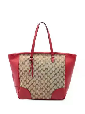 Gucci Gg Canvas Bree Zippered Tote Bag
