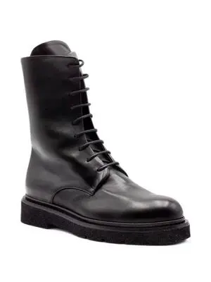 GUGLIELMO ROTTA Lace-up Lug-sole Leather Boots