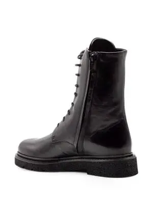 GUGLIELMO ROTTA Lace-up Lug-sole Leather Boots