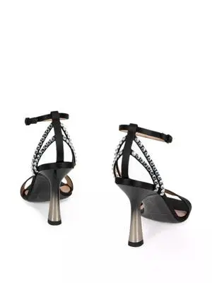 Alberta Ferretti Crystal-embellished Ankle-strap Sandals