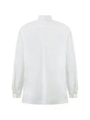 Alberta Ferretti High Neck Bow Detail Shirt - White